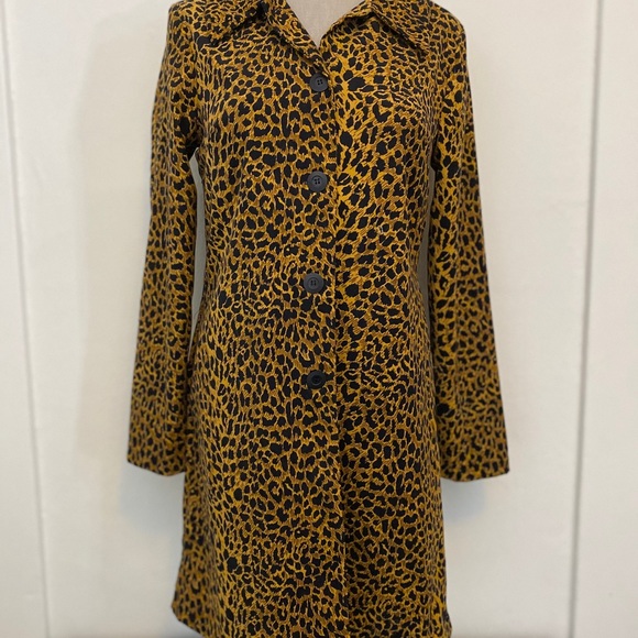 Vintage | Jackets & Coats | Retro Leopard Print Rain Coat | Poshmark